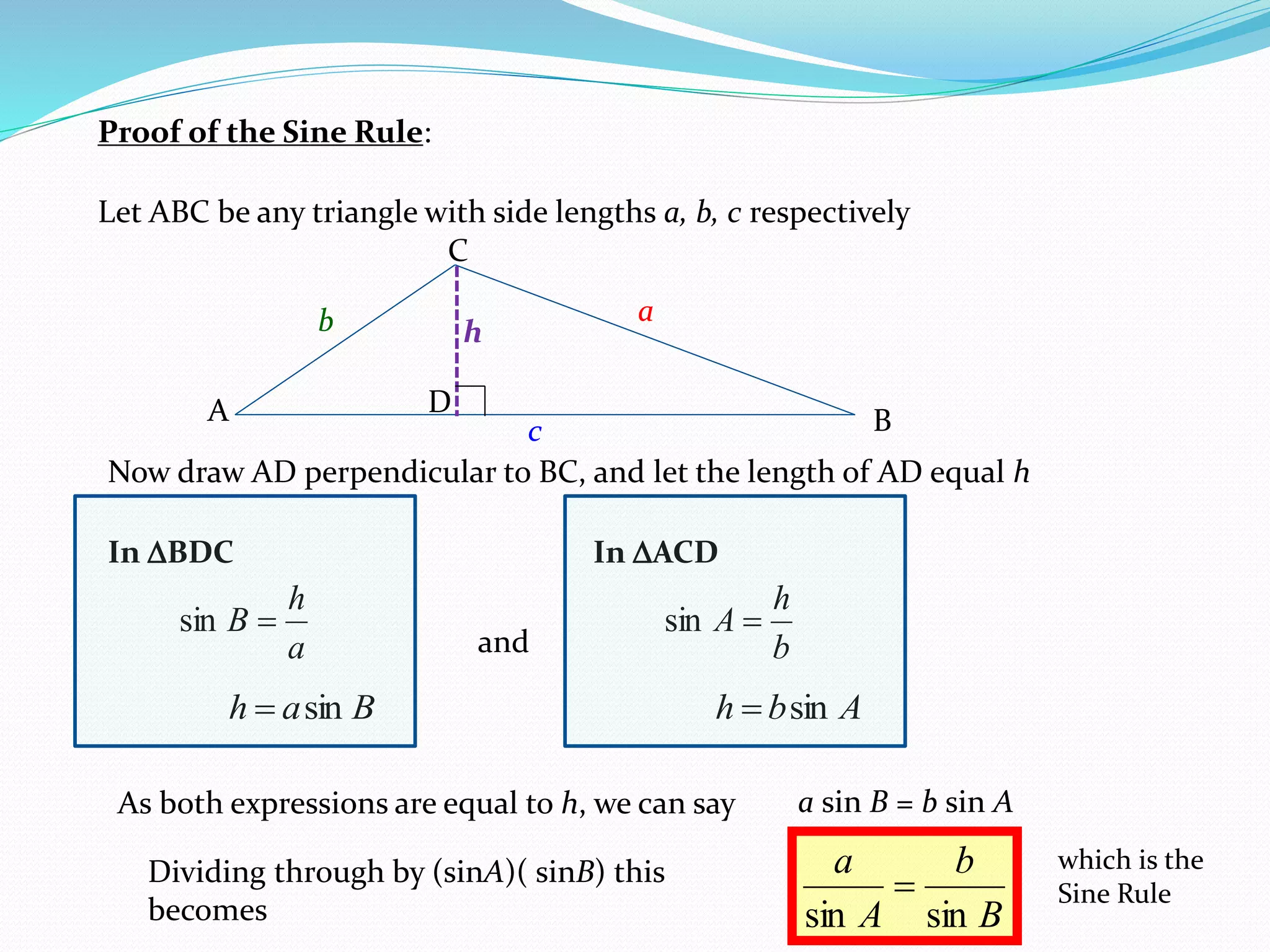 sine and cosine rule | PPTX