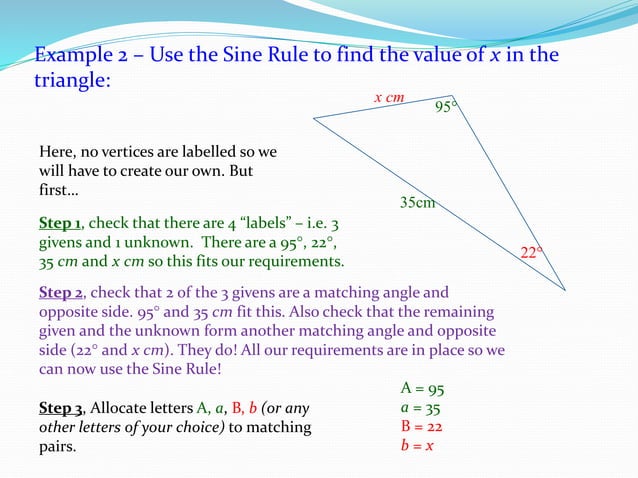 sine and cosine rule | PPTX | Science