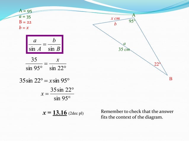 sine and cosine rule | PPTX | Science