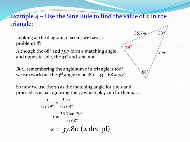 sine and cosine rule | PPTX | Science