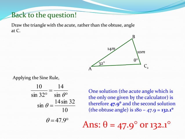 sine and cosine rule | PPTX | Science
