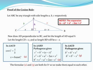 sine and cosine rule | PPTX