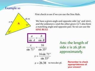 sine and cosine rule | PPTX