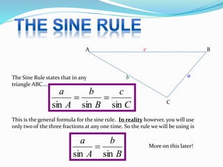 sine and cosine rule | PPTX