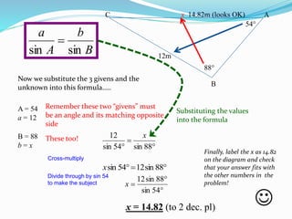 sine and cosine rule | PPTX
