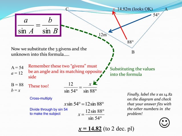 sine and cosine rule | PPTX | Science
