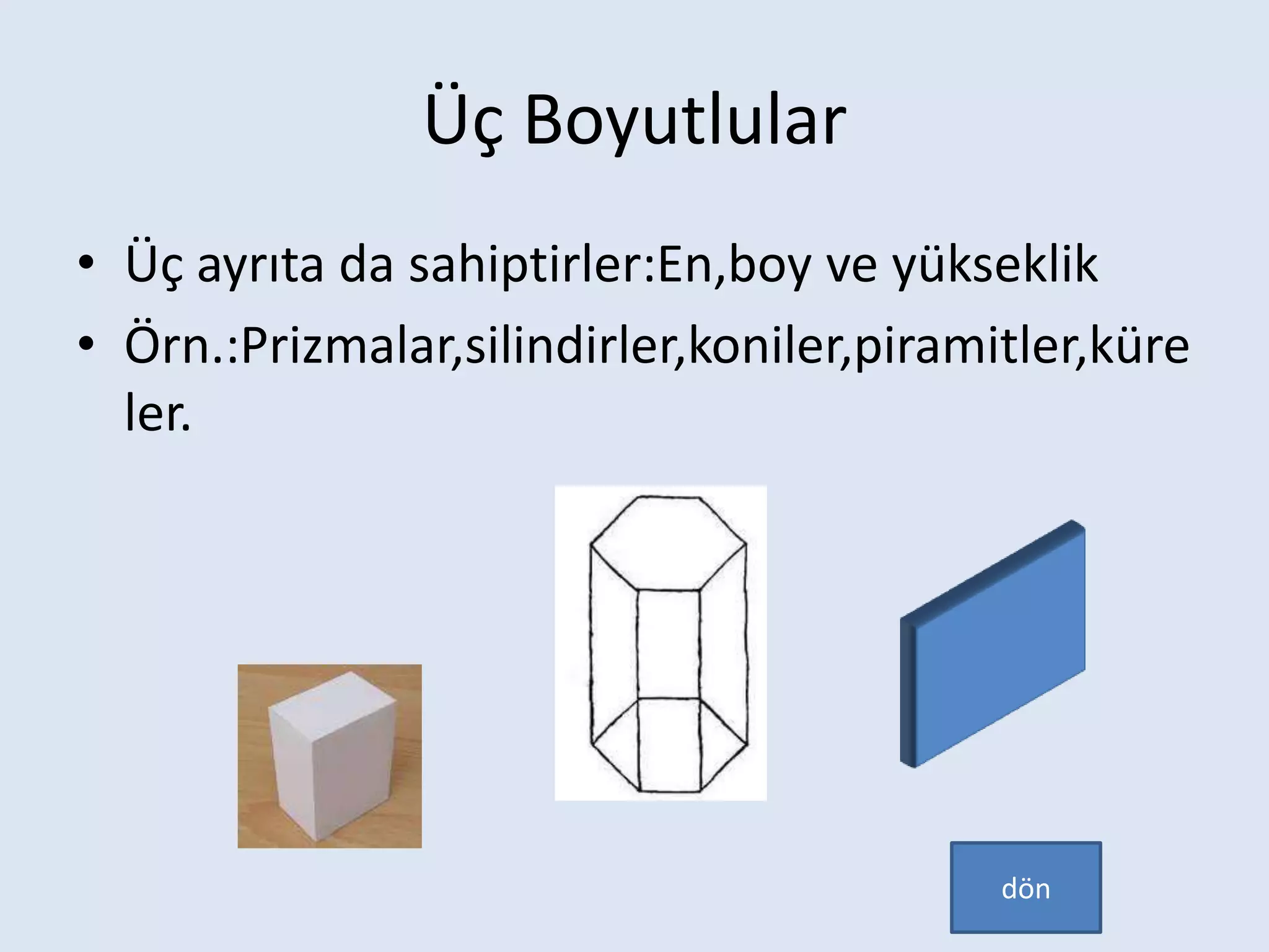 5.SINIF - PRİZMA PİRAMİT VE BOYUT (SLAYT) | PPT