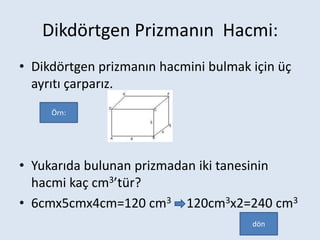 5.SINIF - PRİZMA PİRAMİT VE BOYUT (SLAYT) | PPTX