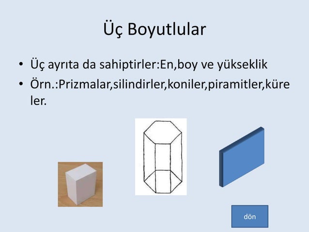 5.SINIF - PRİZMA PİRAMİT VE BOYUT (SLAYT) | PPT