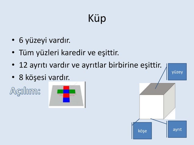 5.SINIF - PRİZMA PİRAMİT VE BOYUT (SLAYT) | PPT
