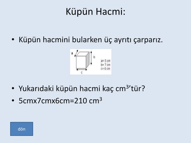 5.SINIF - PRİZMA PİRAMİT VE BOYUT (SLAYT) | PPT