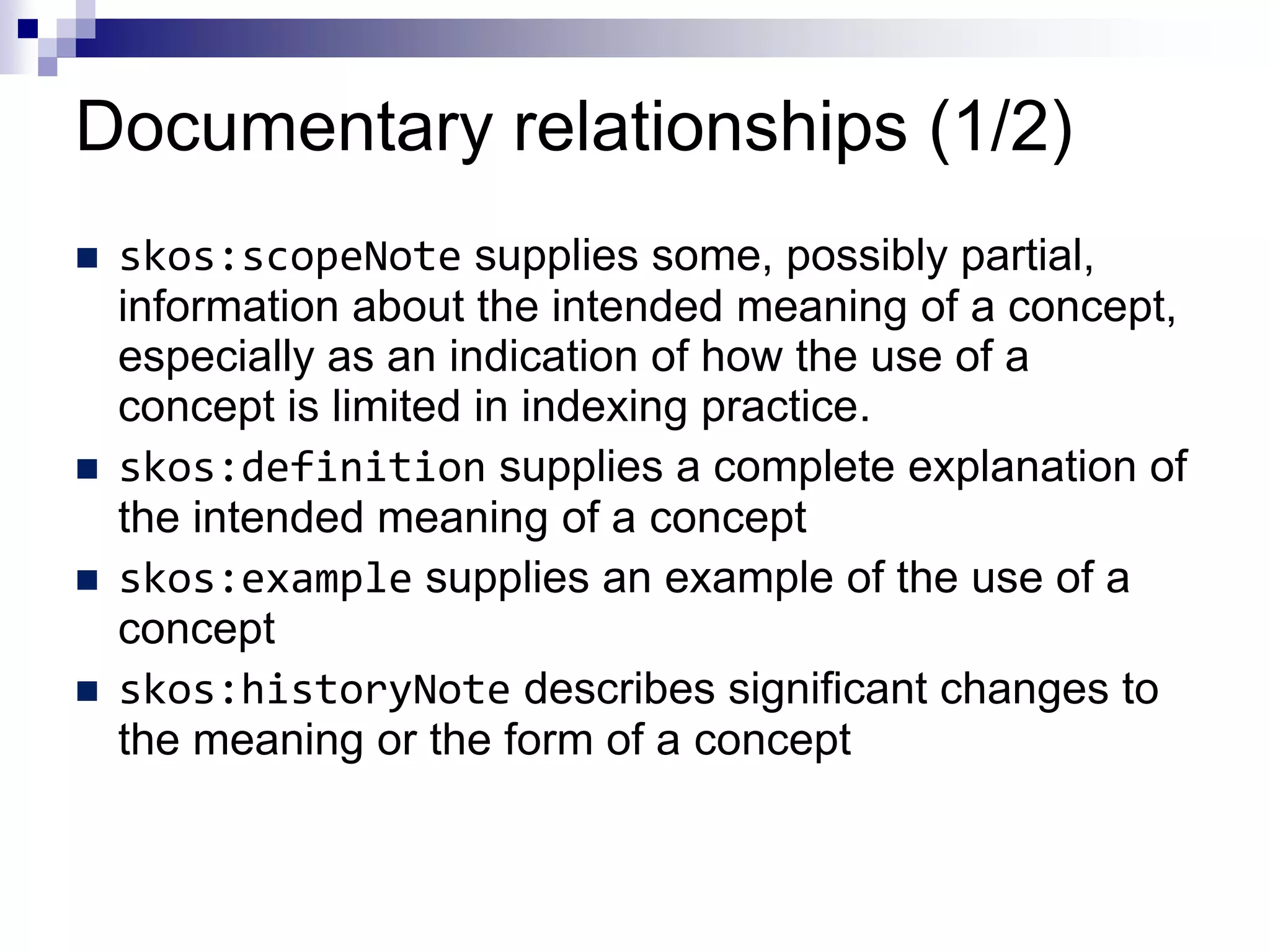 Introduction to SKOS - Simple Knowledge Organization System | PDF