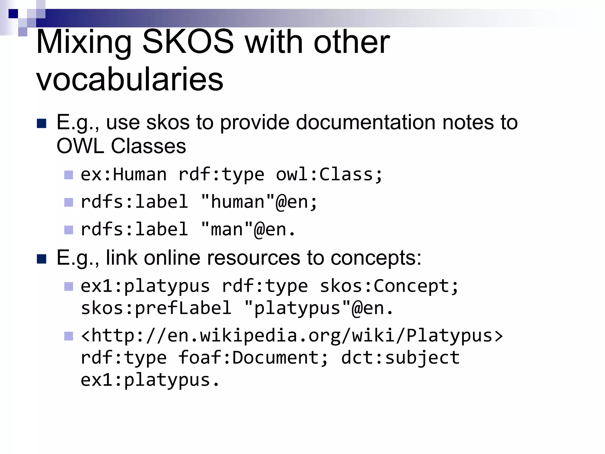 Introduction to SKOS - Simple Knowledge Organization System | PDF