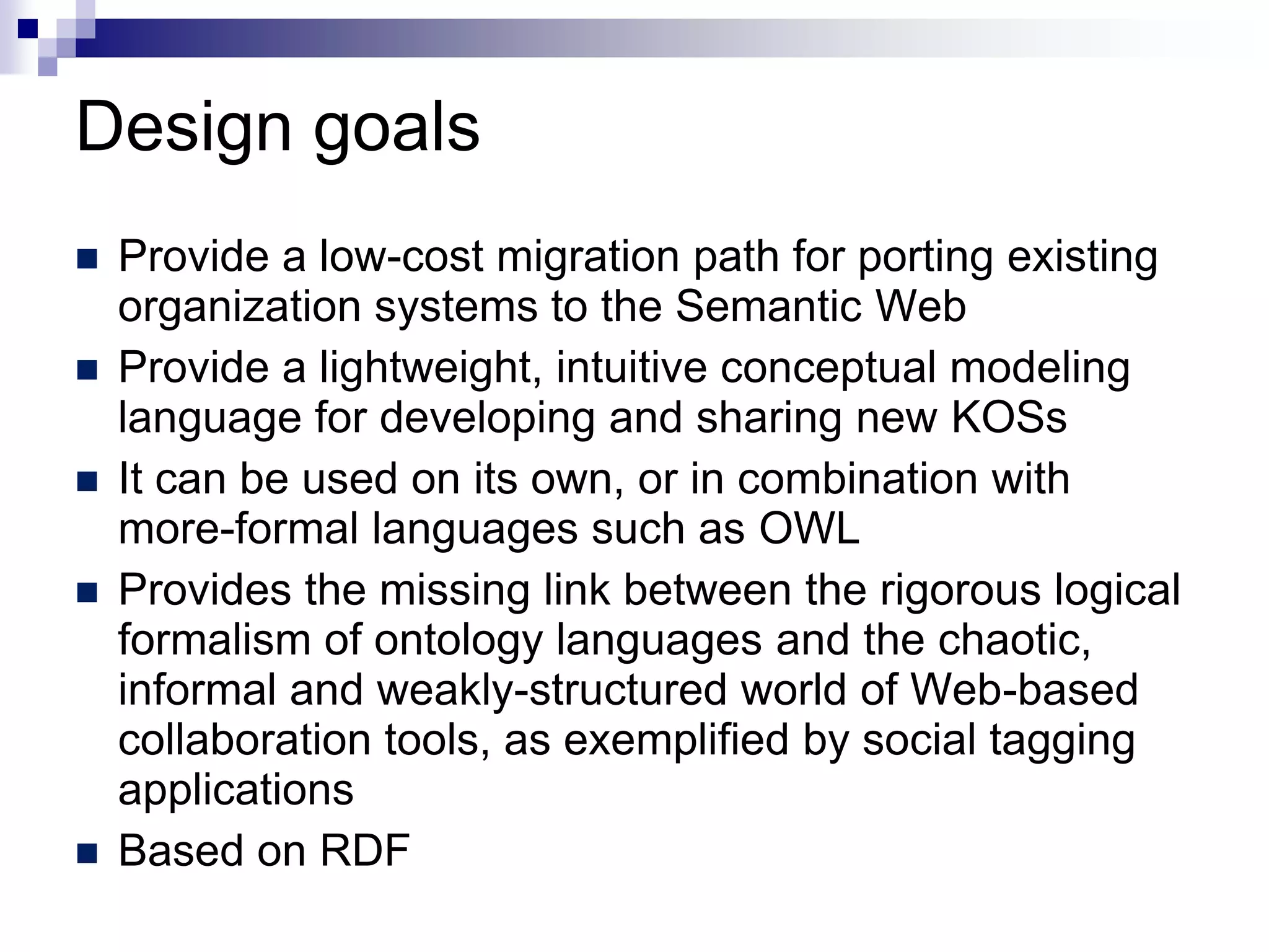 Introduction to SKOS - Simple Knowledge Organization System | PDF