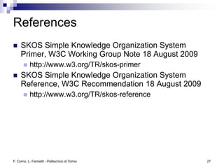 Introduction to SKOS - Simple Knowledge Organization System | PDF