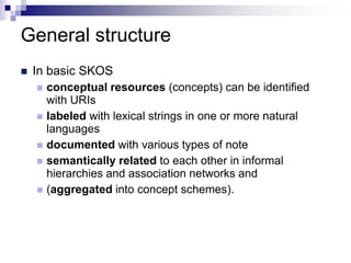 Introduction to SKOS - Simple Knowledge Organization System | PDF