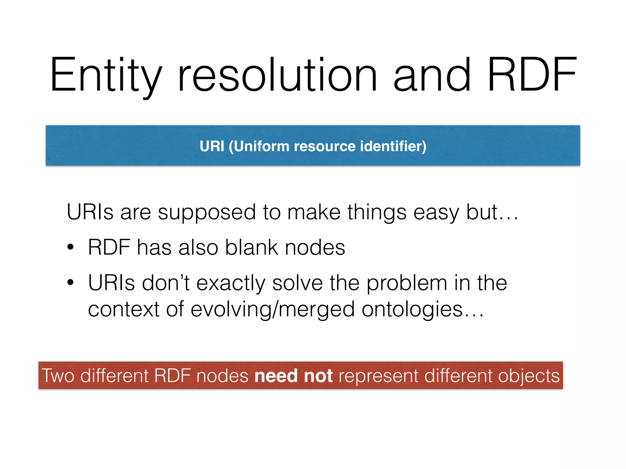 Experiments with evolving RDF | PPT