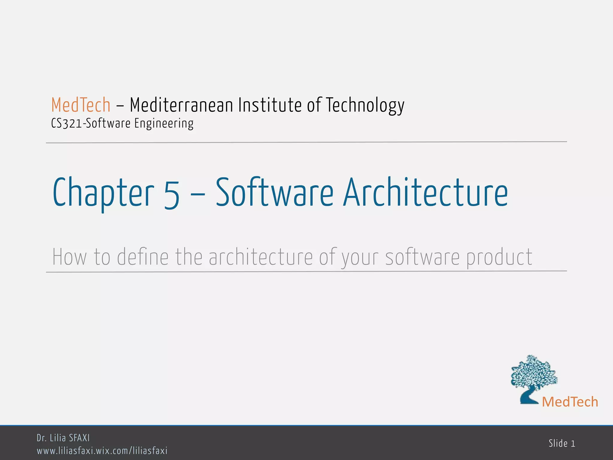 Software Engineering - chp5- software architecture | PPT