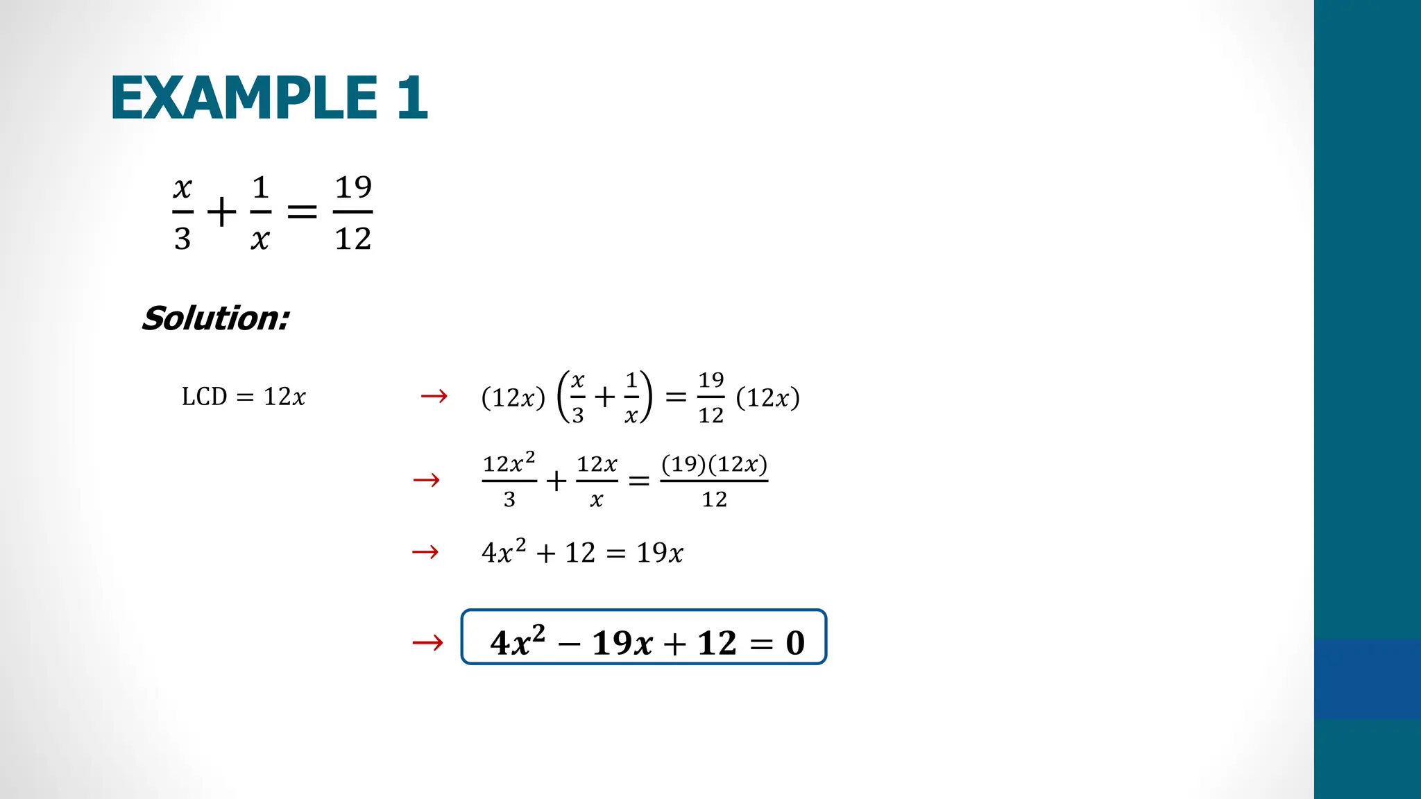 5 Solving Quadratic Equations And Rational Algebraic Equations Pptx