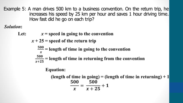 5 Solving Quadratic Equations And Rational Algebraic Equations Pptx