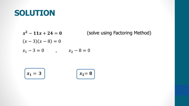 5 Solving Quadratic Equations And Rational Algebraic Equations Pptx Free Download