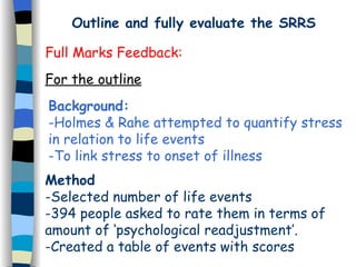 5. Sources Of Stress (Srrs) | PPT