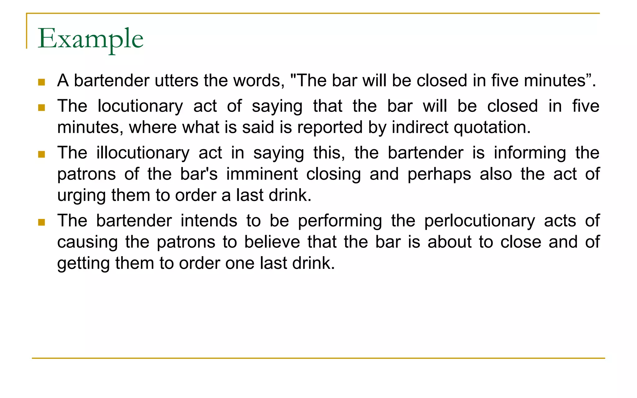 Speech act theory | PPTX