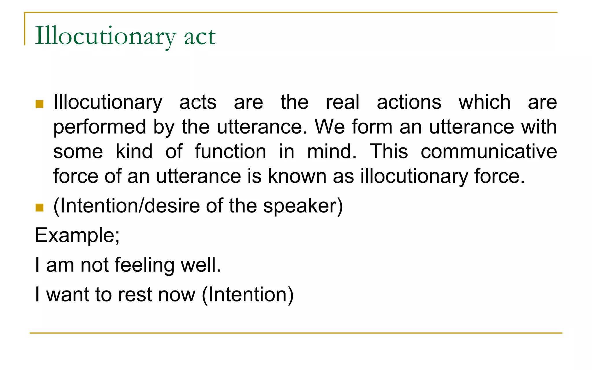 Speech act theory | PPTX