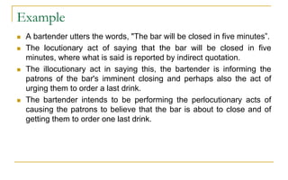 Speech act theory | PPTX