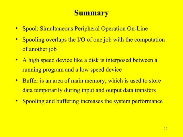5. spooling and buffering | PPT