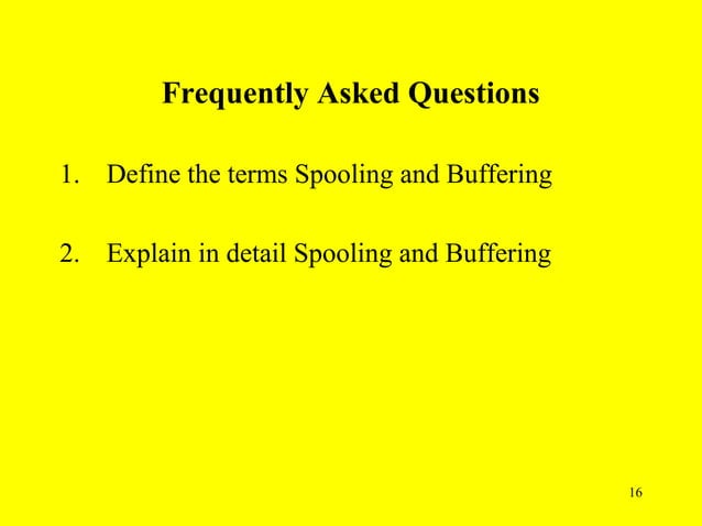 5. spooling and buffering | PPT | Free Download