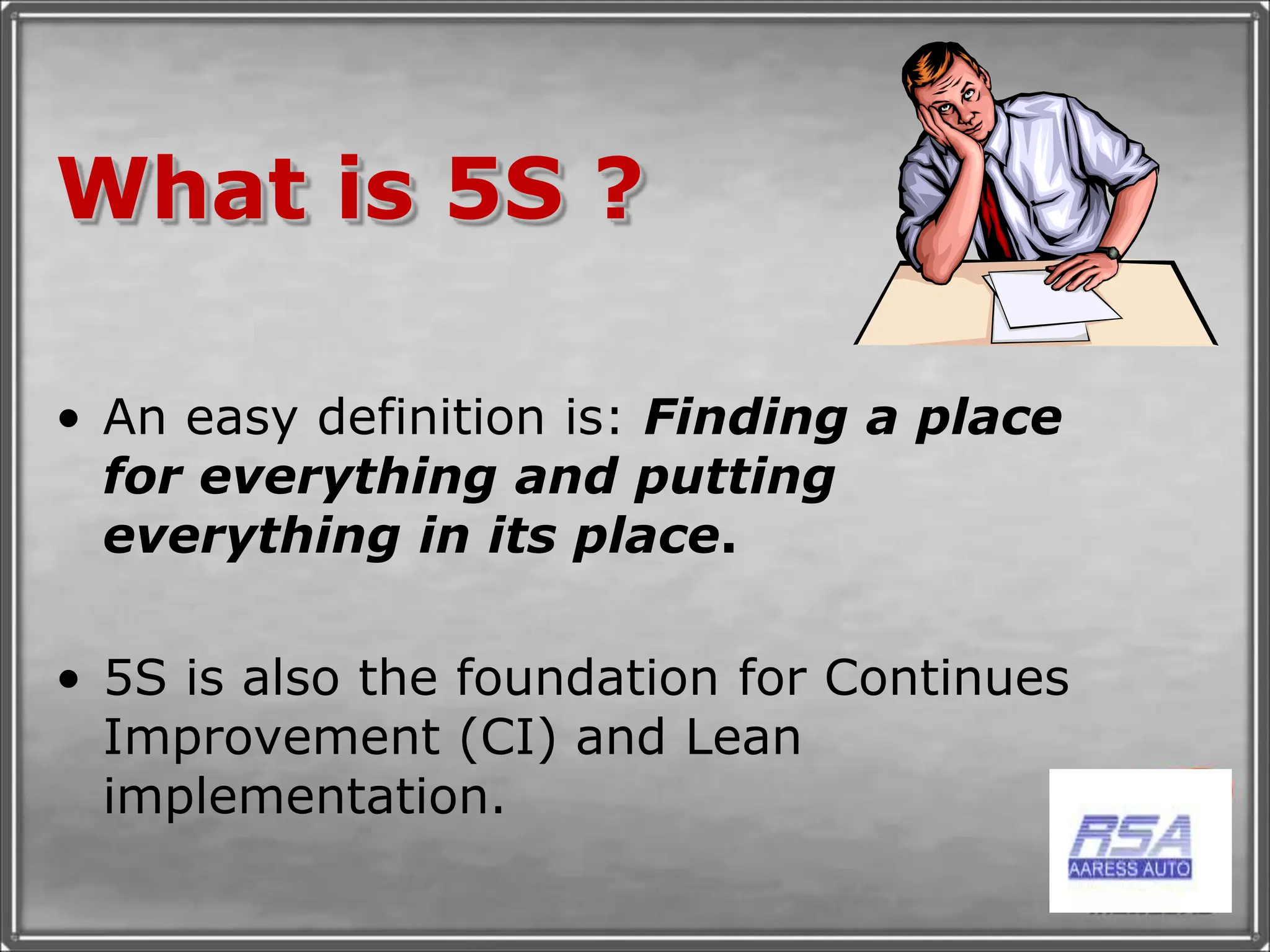 5-S Ppt.ppt for 5-s, daily work management | PPT | Business | Business ...