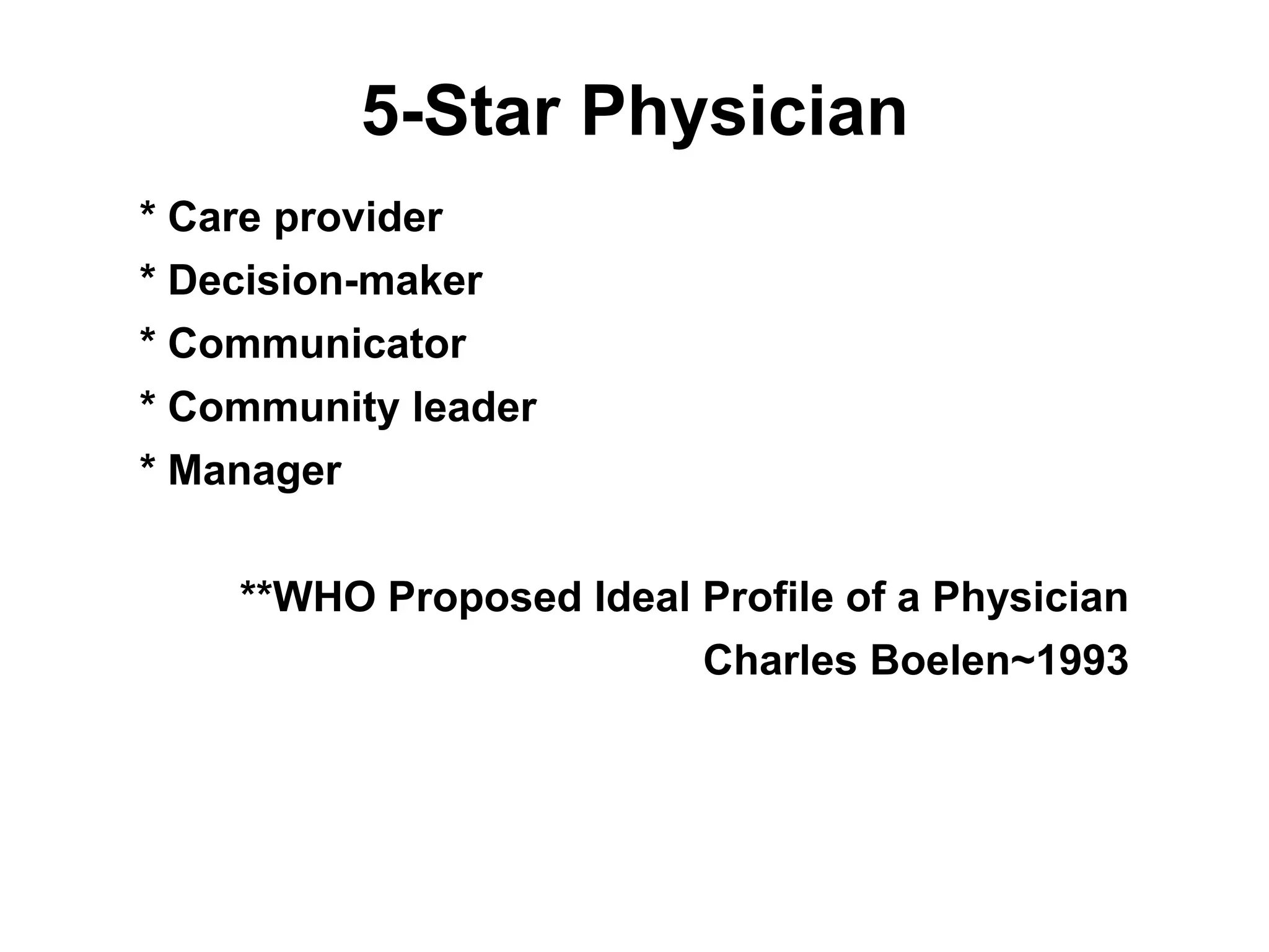 5-Star Physician: Am I? How to Be? | PPTX