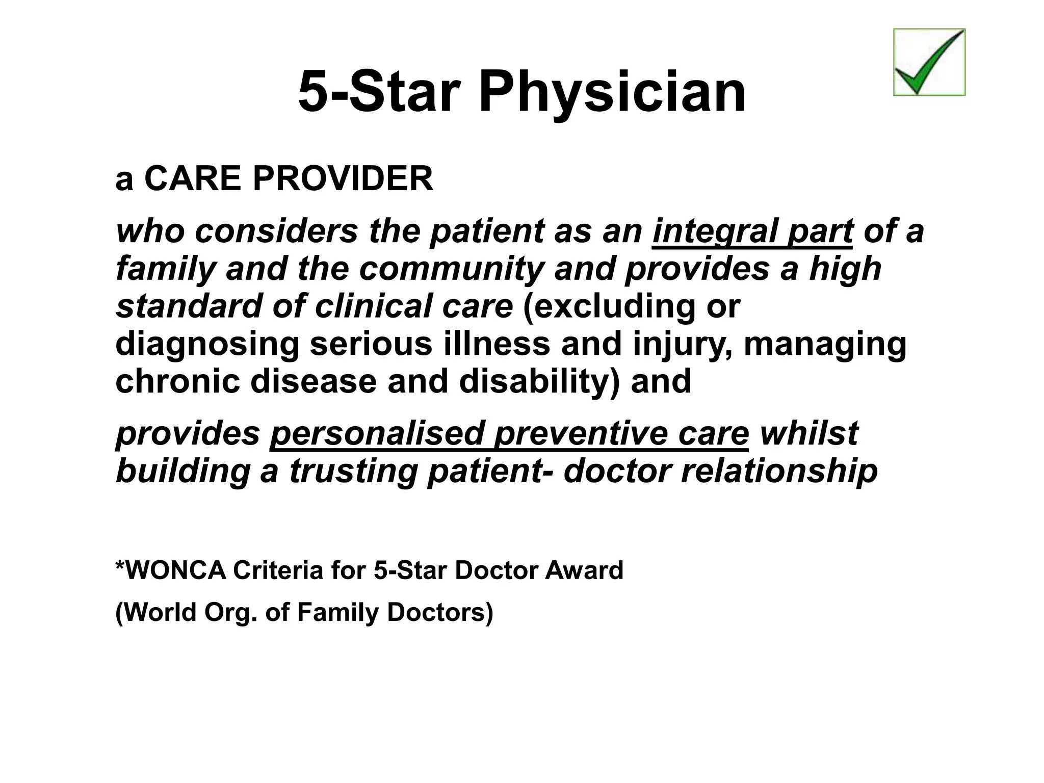 5-Star Physician: Am I? How to Be? | PPTX