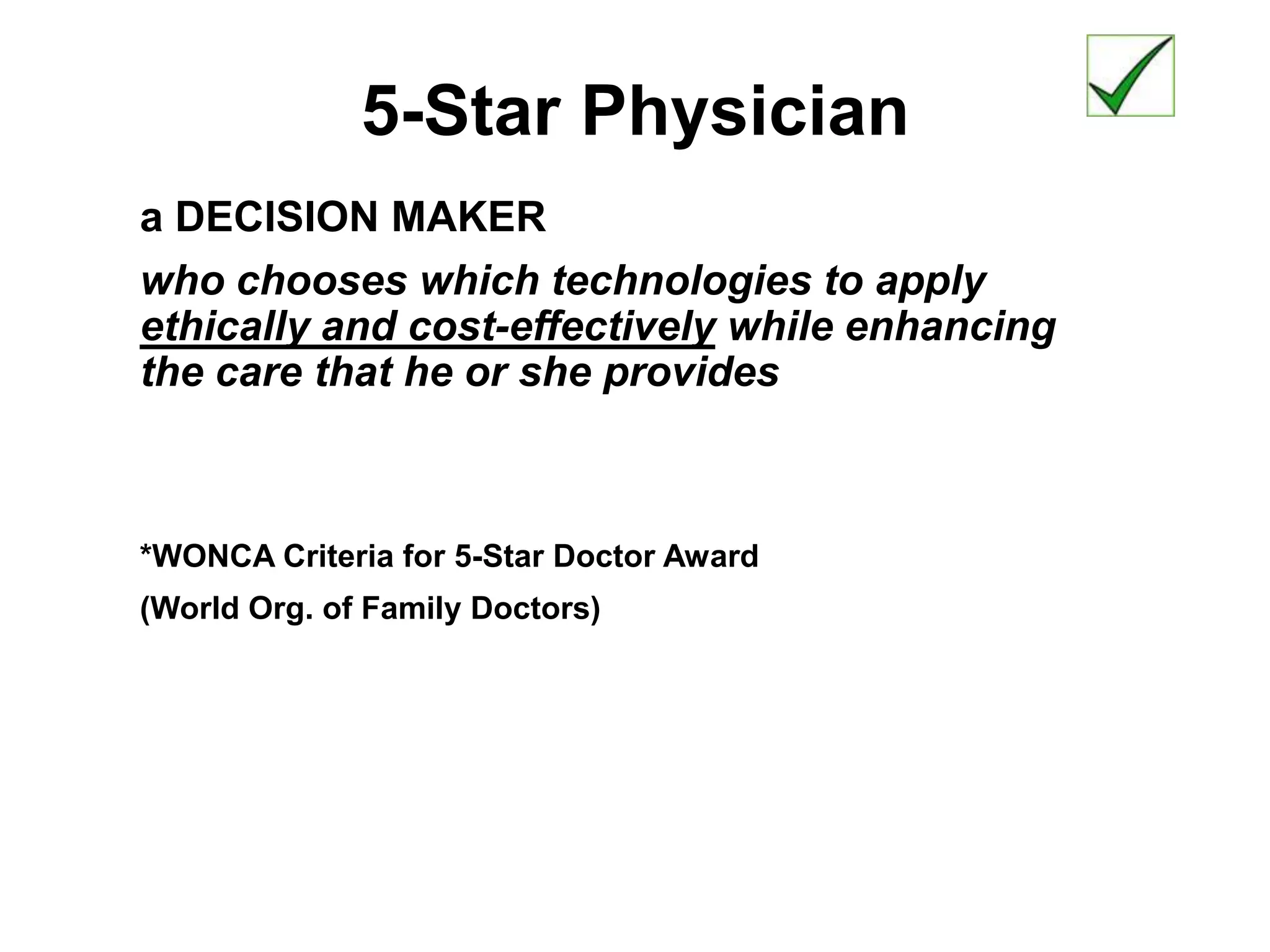 5-Star Physician: Am I? How to Be? | PPTX