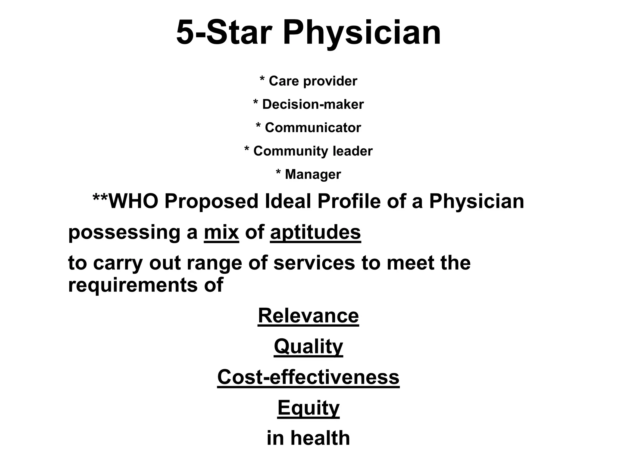 5-Star Physician: Am I? How to Be? | PPTX