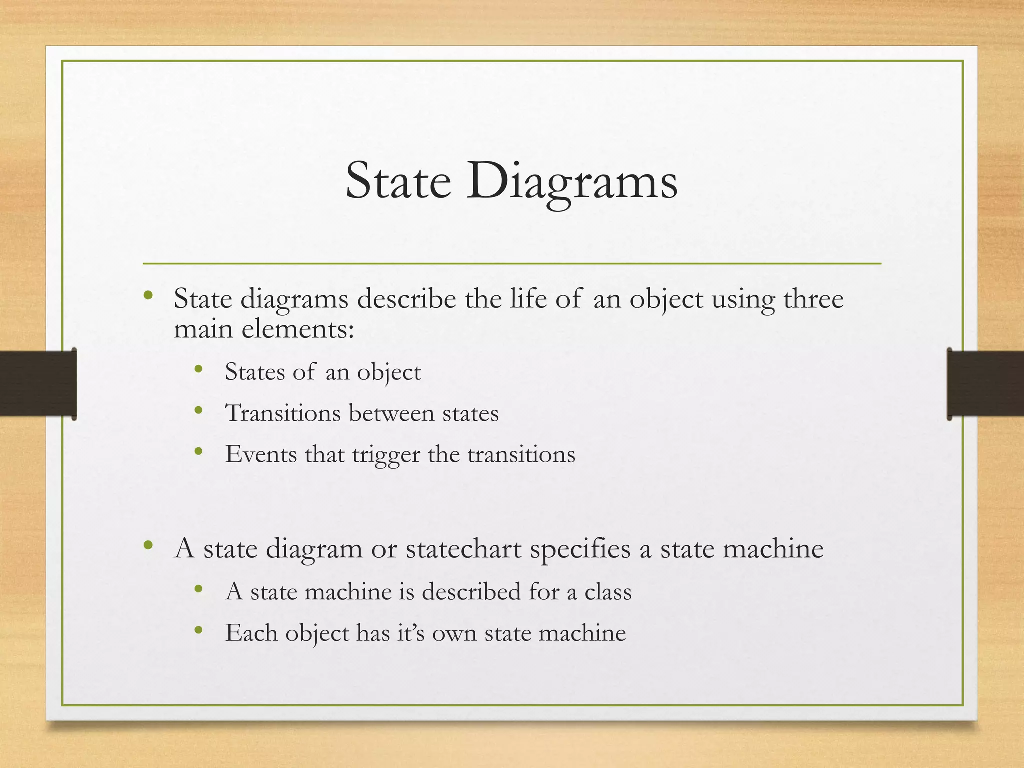 State Diagrams | PPT