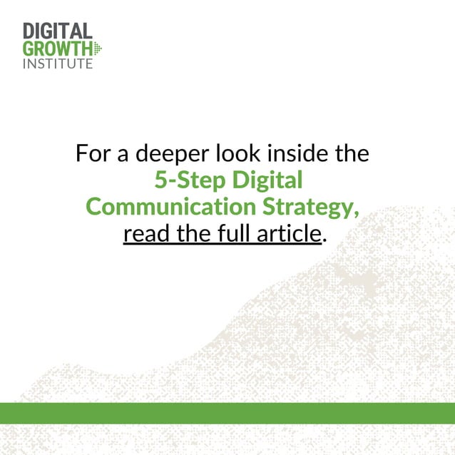 5-Step Digital Communication Strategy | PDF