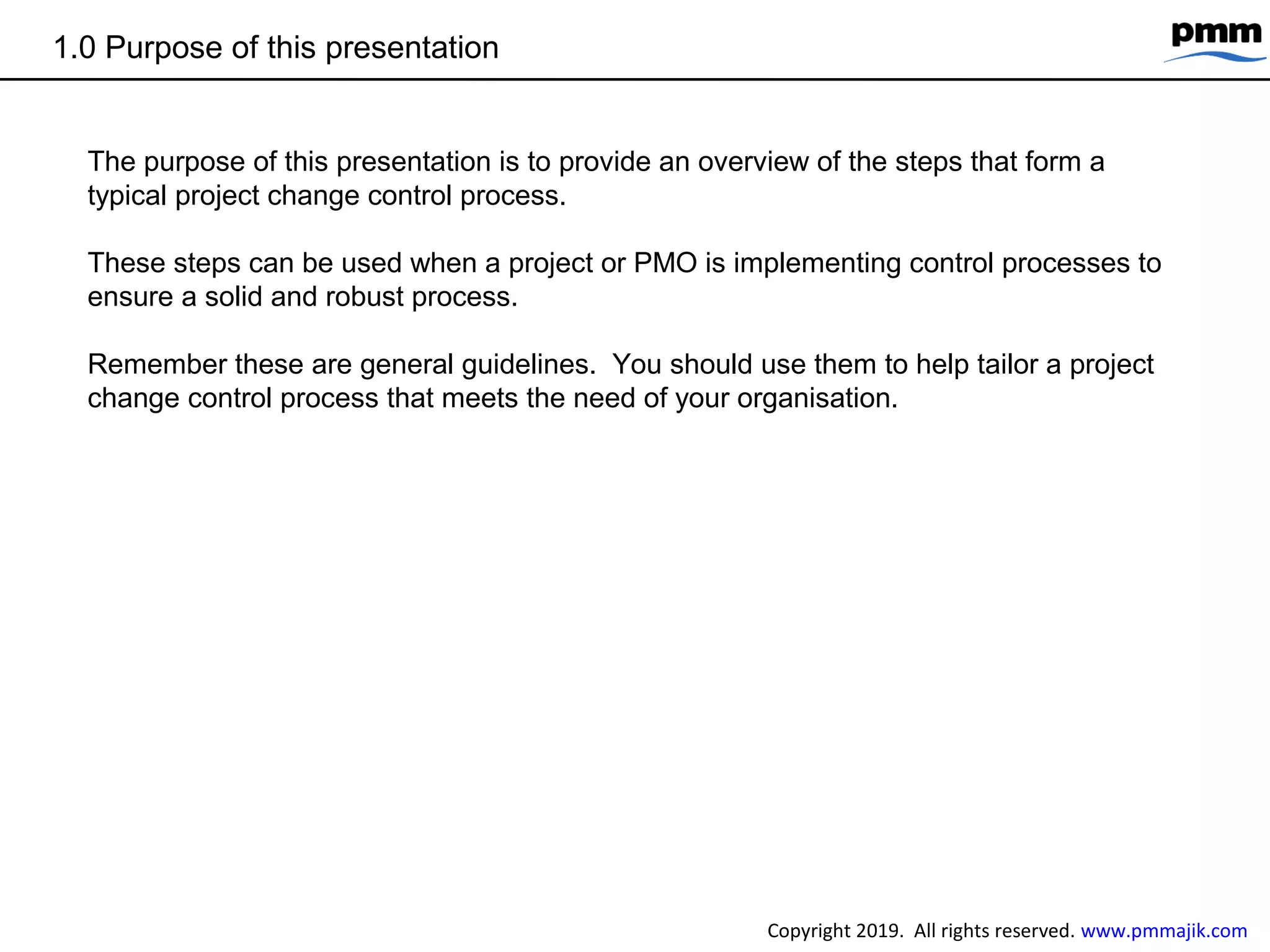 5 steps project change control process | PPT