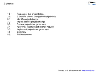 5 steps project change control process | PPT
