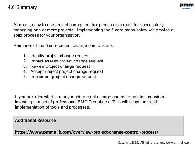 5 Steps Project Change Control Process