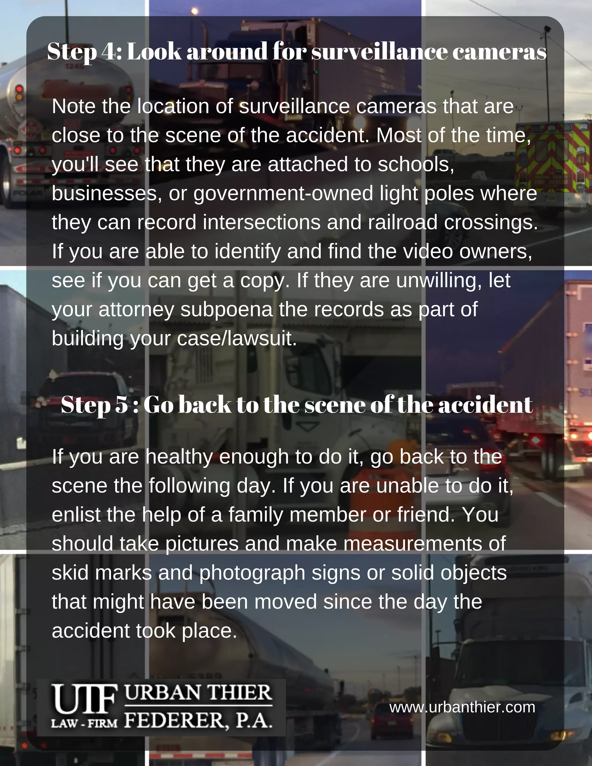 5 Steps to Protect Yourself if you are involved in a Truck Accident | PDF