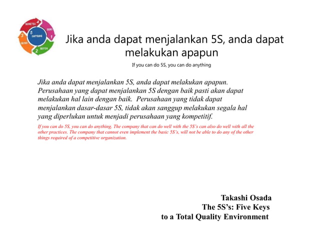 PELATIHAN IMPLEMENTASI 5S UNTUK PERUSAHAAN | PDF