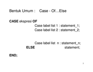 5. struktur kontrol if, select case | PPT