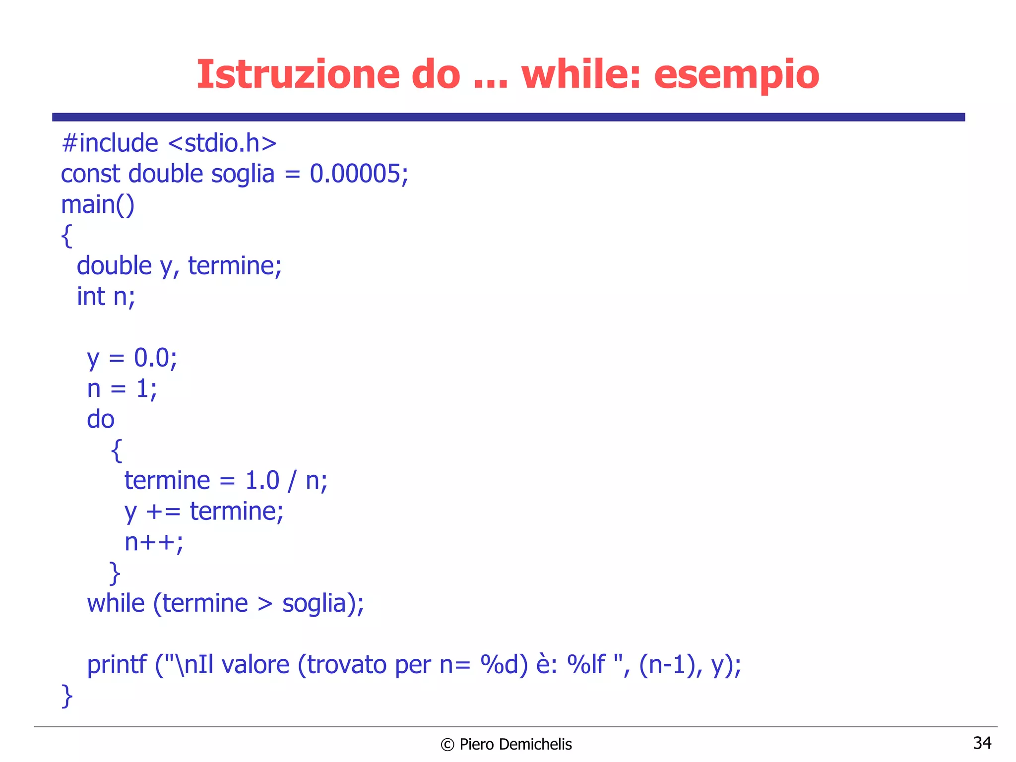 5 Strutture Iterative | PPT | Programming Languages | Computing