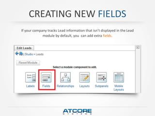 Lead Management in SugarCRM Series: Studio Configuration | PPT