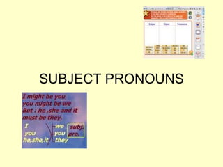 subject pronouns | PPT