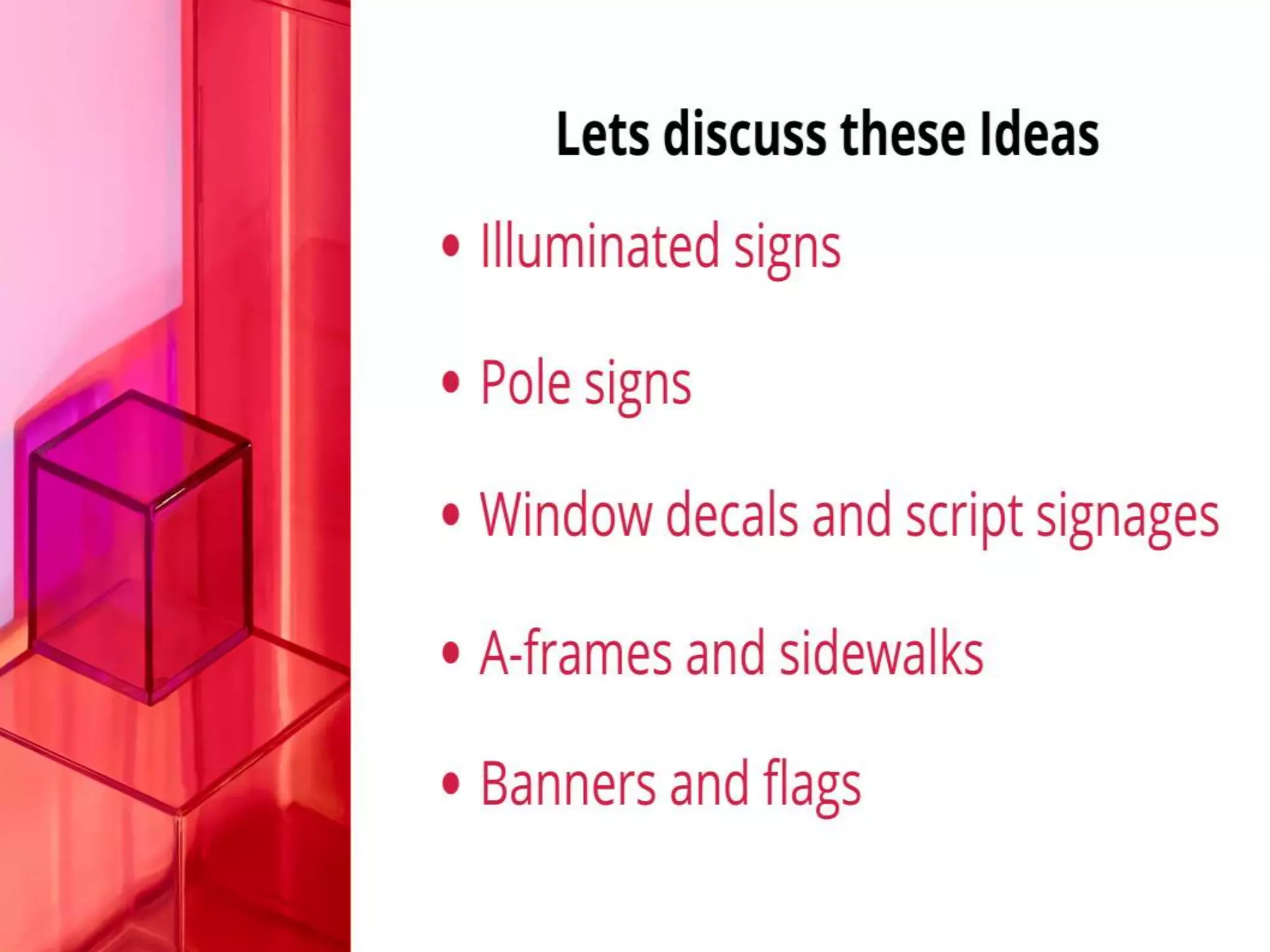 5 Successful Signage Ideas For Small Businesses | PPTX