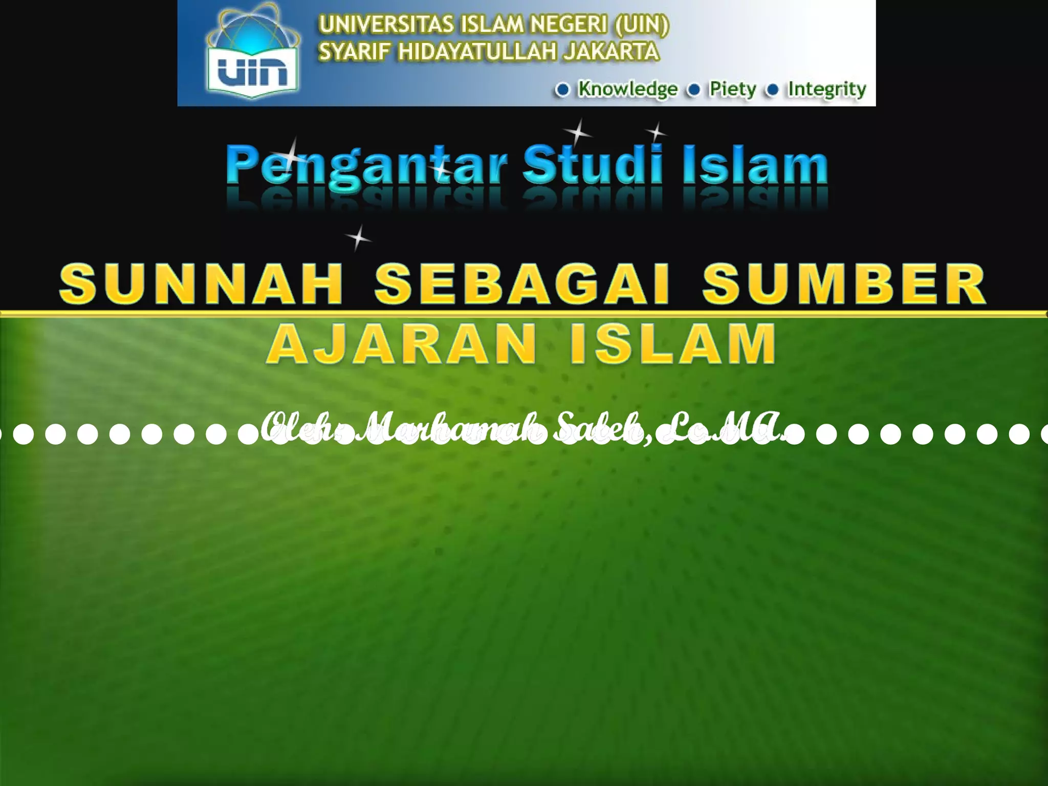 5. sunnah sbg sumber | PPS