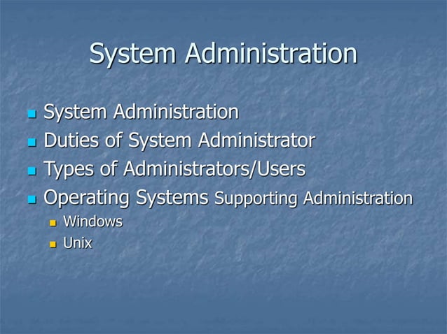 5 System Administration Ppt It And Internet Support Internet
